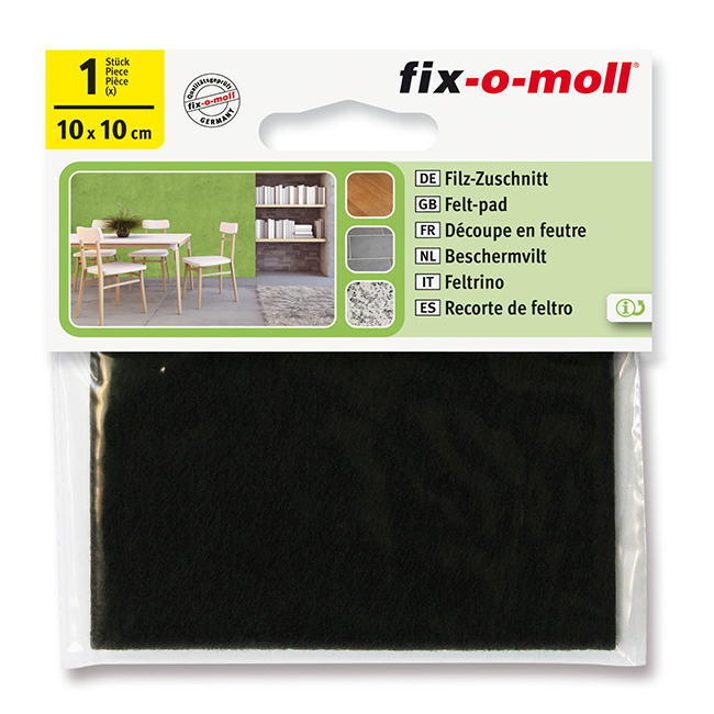 Samolepljivi filc - 100x100mm / Braon | Mayur Shop