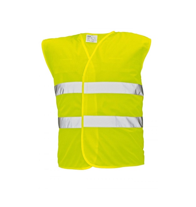 Prsluk LYNX signalni fluo žuti sa reflektivnim trakama | Mayur Shop