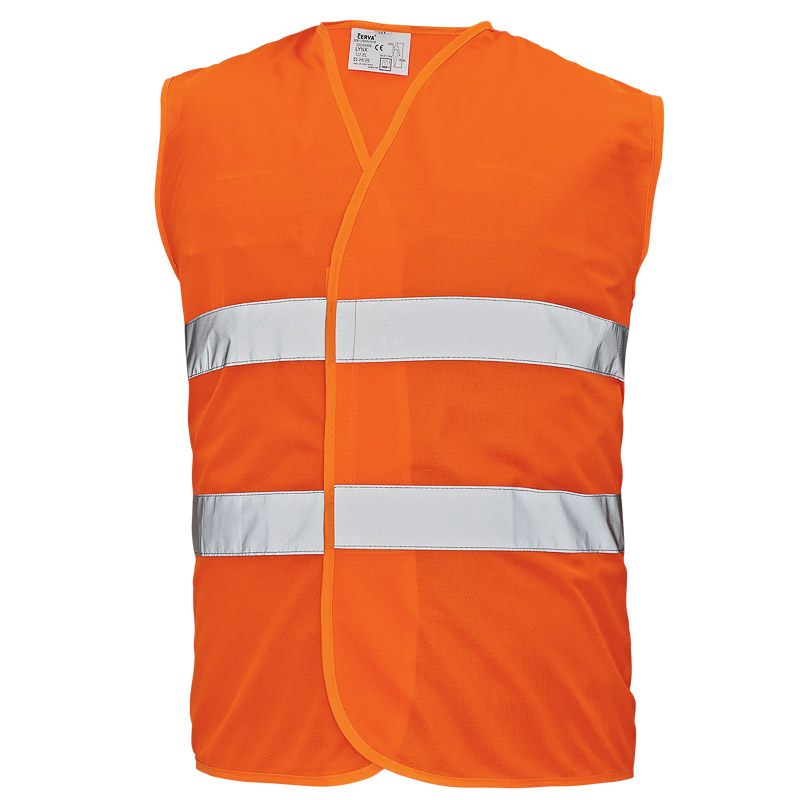 Prsluk LYNX signalni fluo oranž sa reflektivnim trakama | Mayur Shop